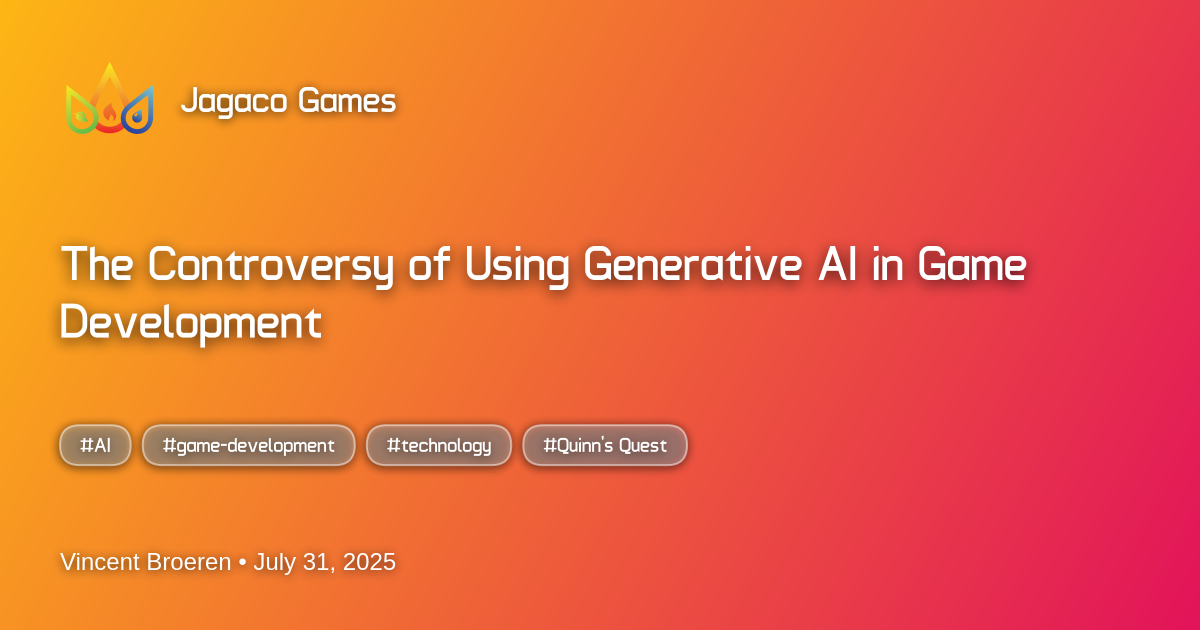 The Controversy of Using Generative AI in Game Development | Jagaco Games